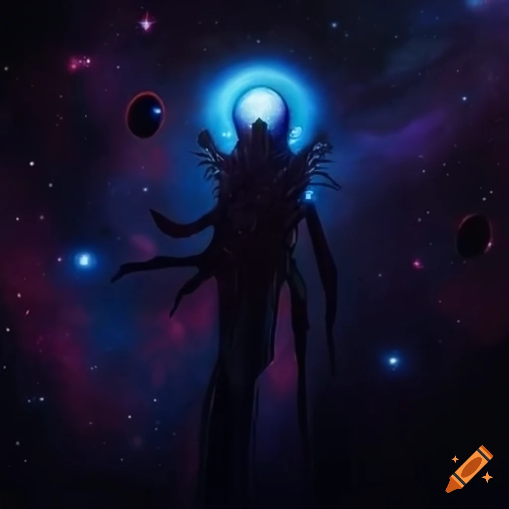Artistic depiction of cosmic horrors on Craiyon