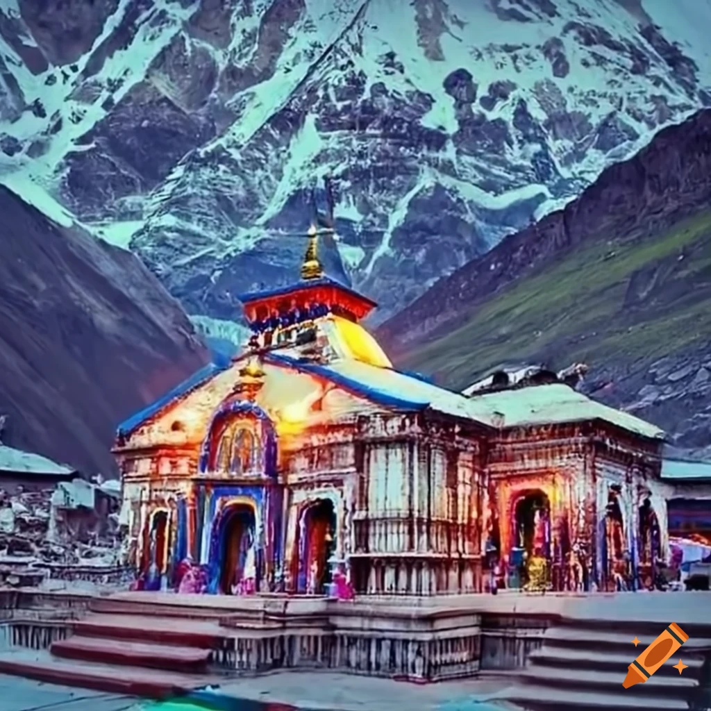Kedarnath temple on Craiyon