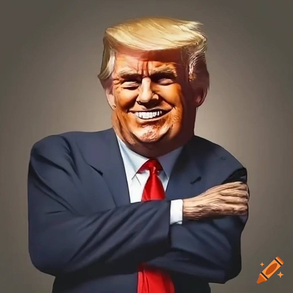 Smiling donald trump on Craiyon