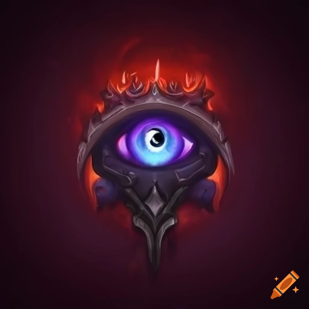 Hypnose Bold Eye World of Warcraft style spell logo icons on Craiyon