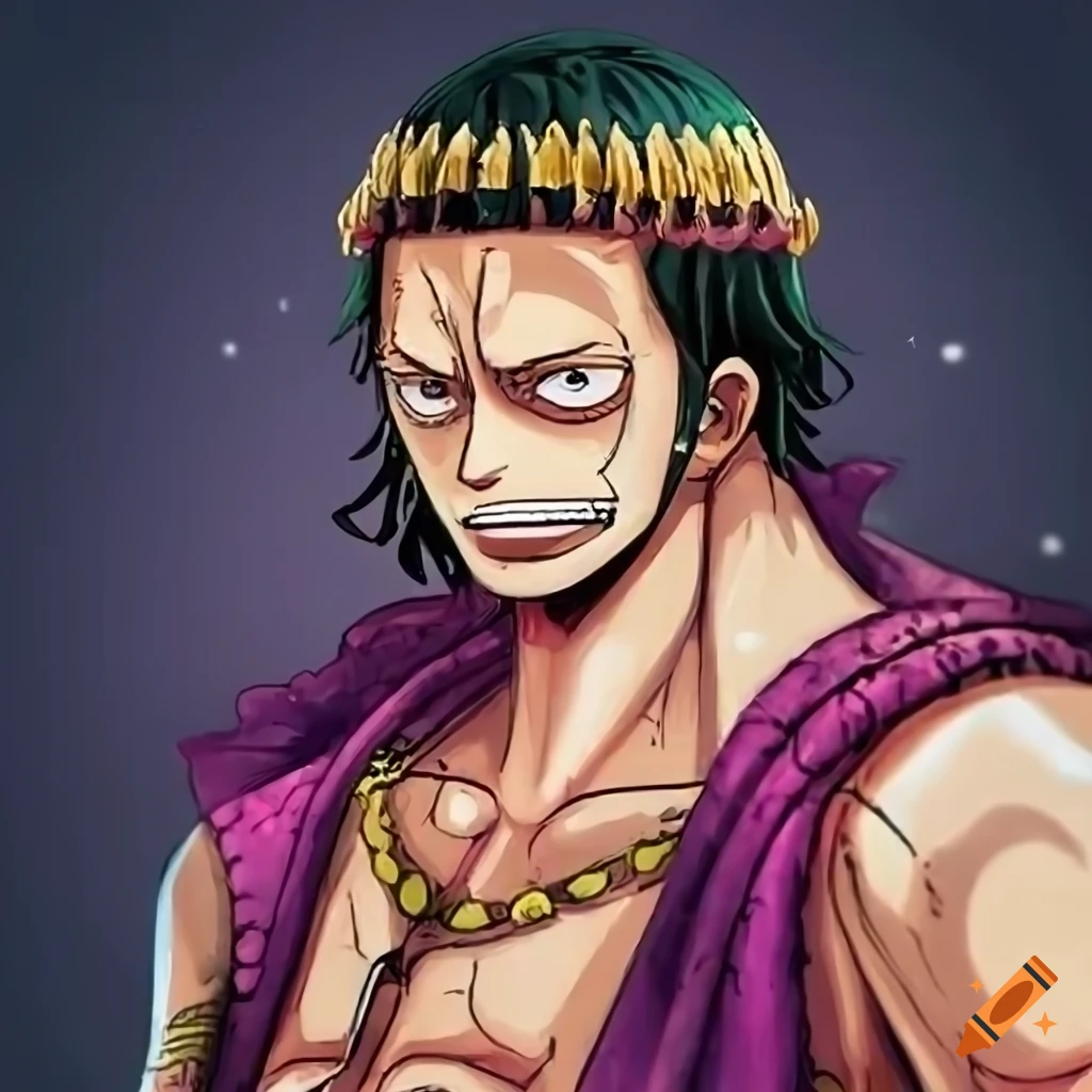 One piece style male character as an old sage on Craiyon