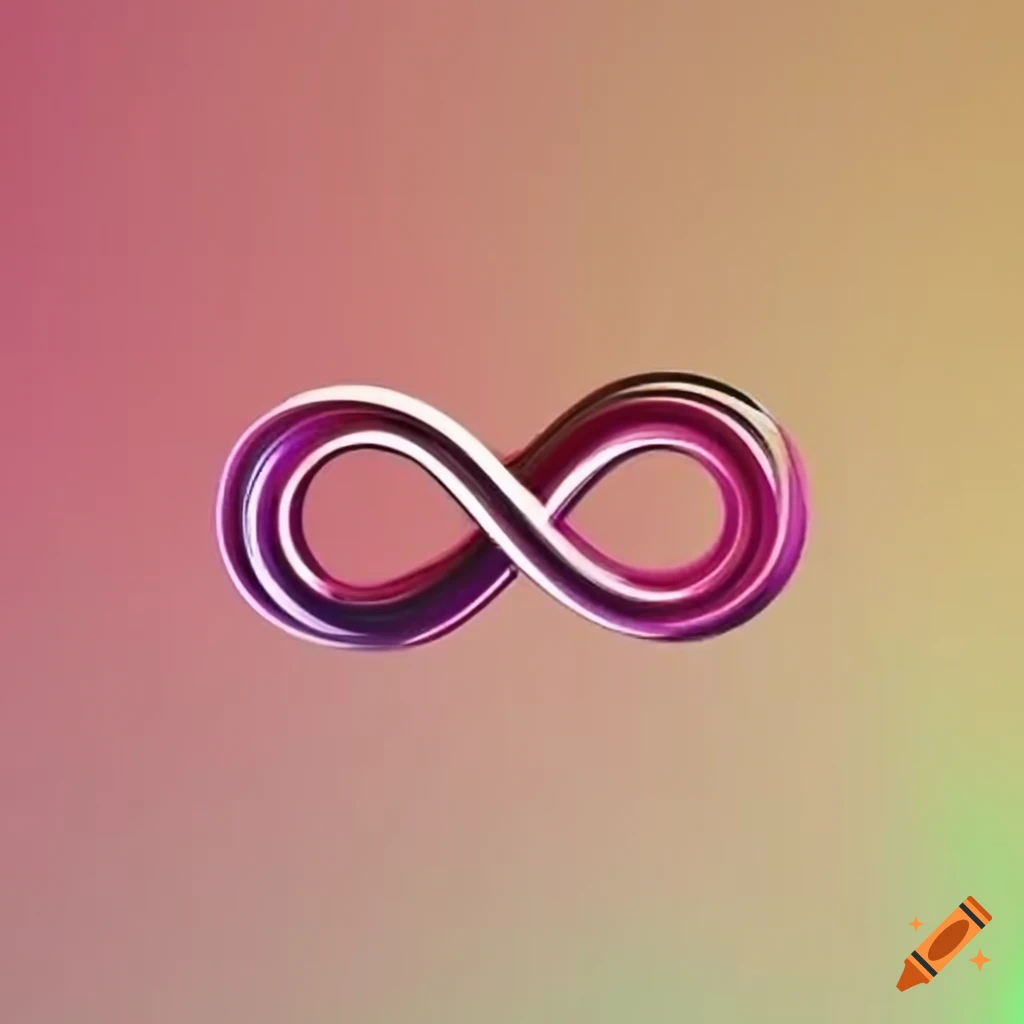 Infinity symbol inspired logo on Craiyon