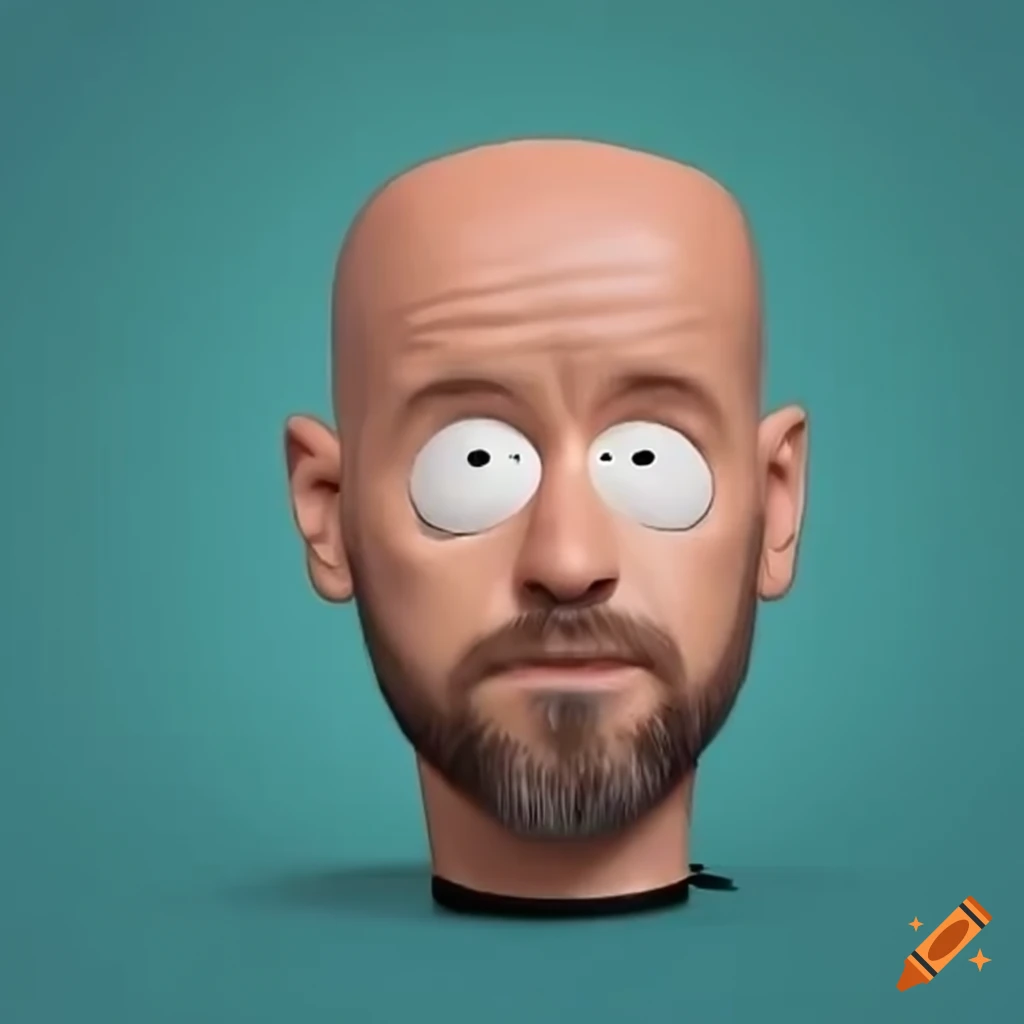 South park style 2d cartoon of erik ten hag with high likeness on Craiyon