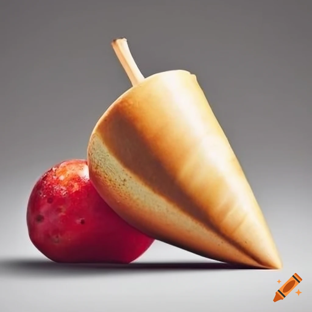 Cone-shaped fruit on Craiyon