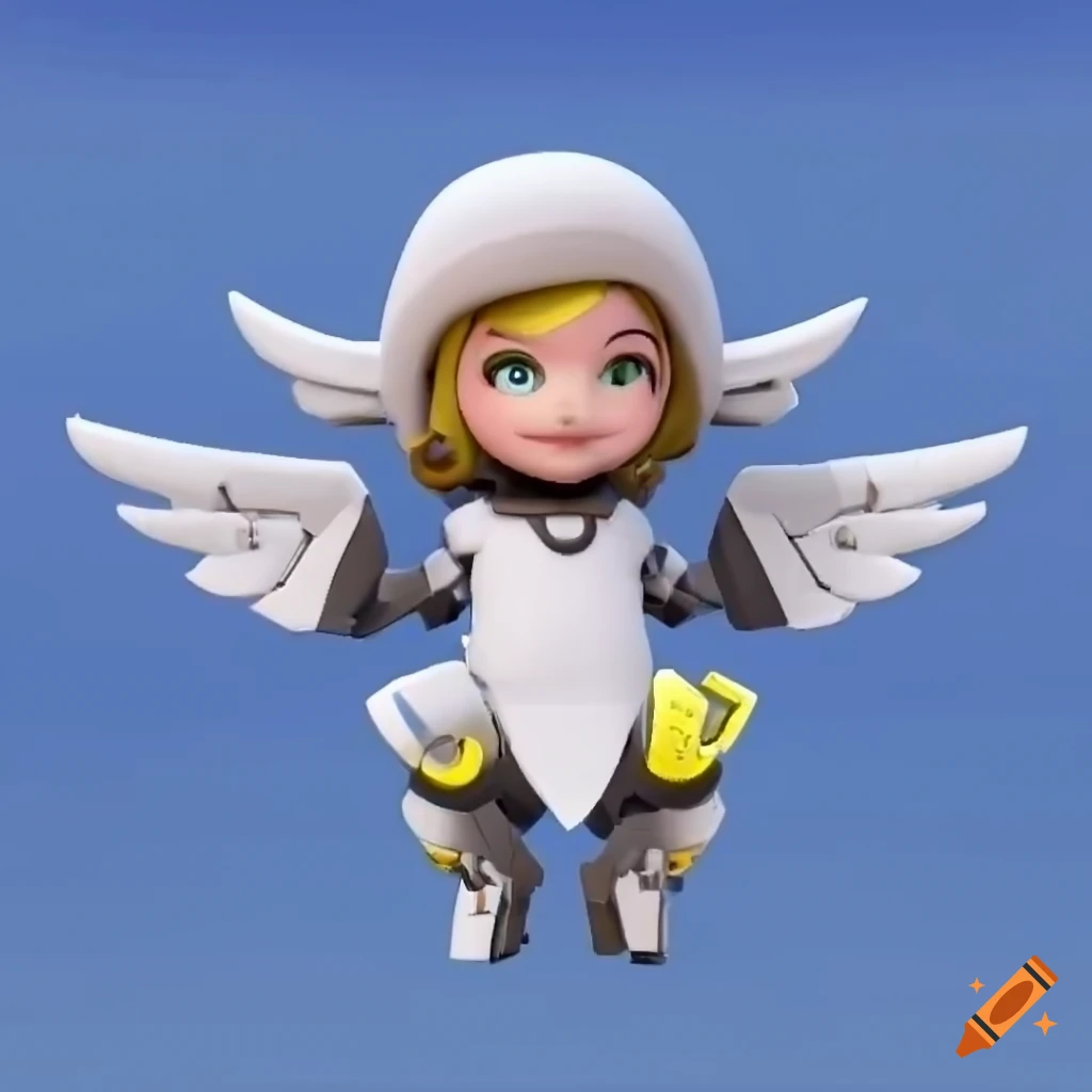 Cartoon cupid overwatch character in 3d on Craiyon
