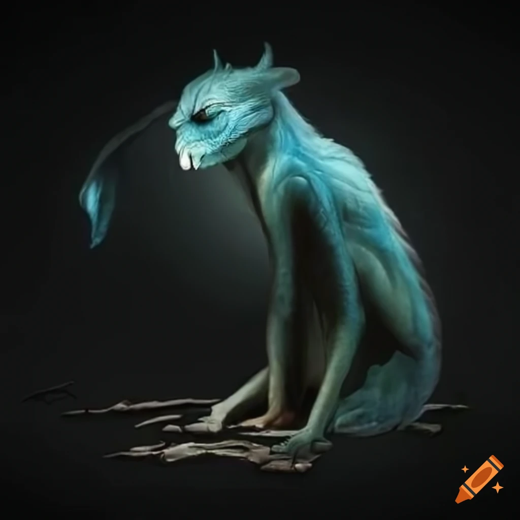 Various creatures in a mystical setting on Craiyon