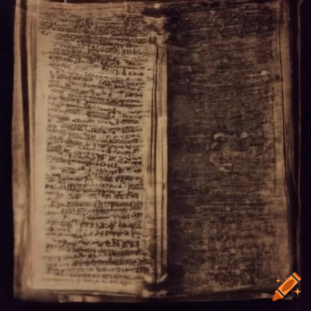 Vintage photo of an opened book with old text and grainy winter images ...