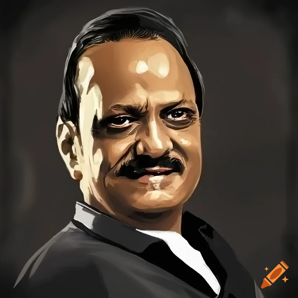 Portrait of ajit pawar on Craiyon