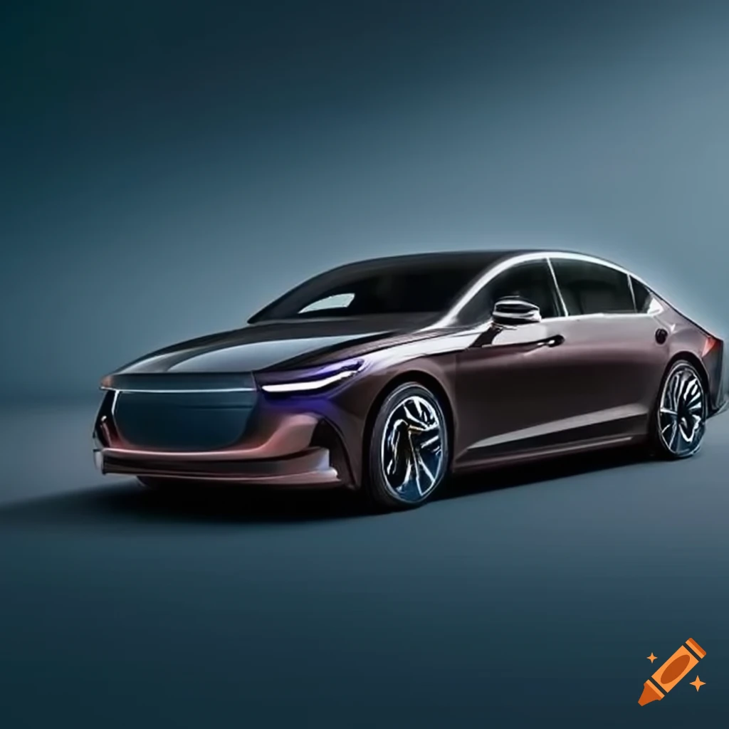 Luxury electric vehicle sedan on Craiyon