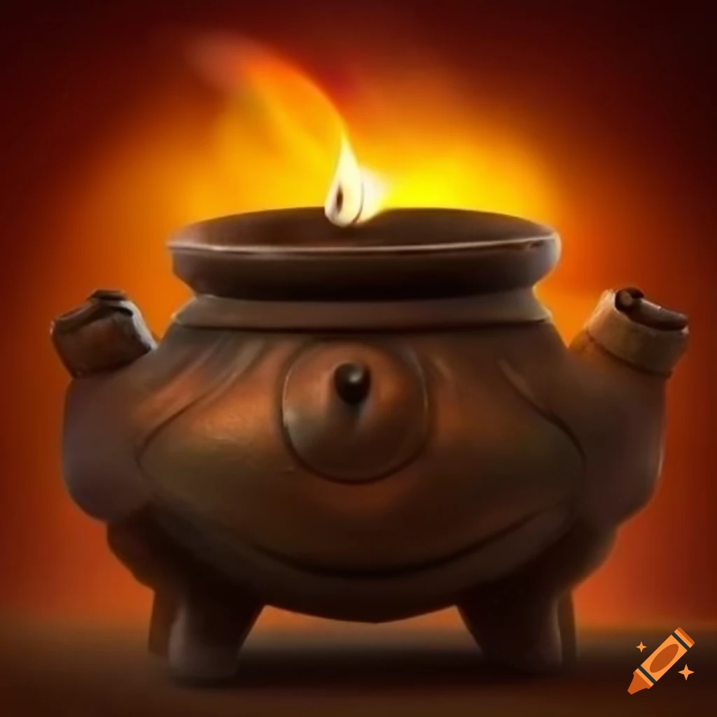 Inca incense burner in a fantasy art setting on Craiyon