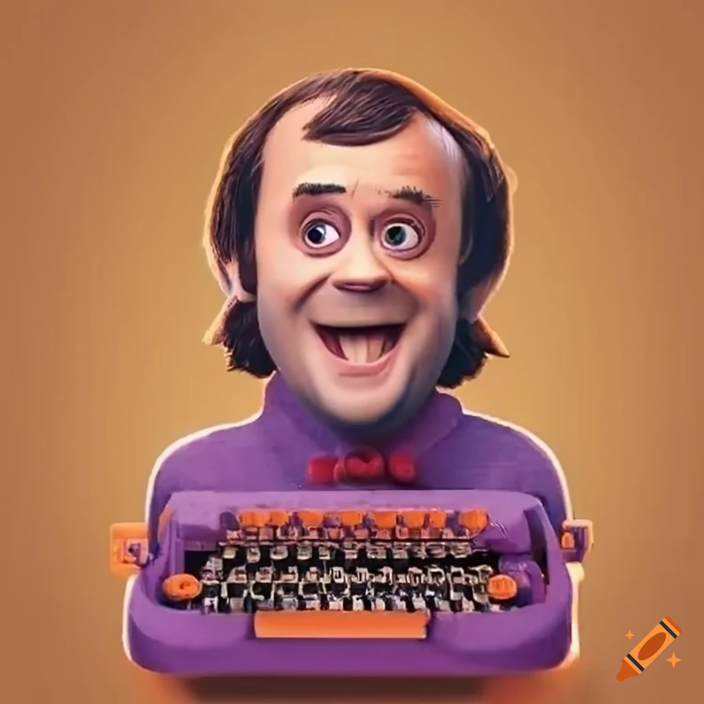 The shining pixar movie poster with typewriter on Craiyon
