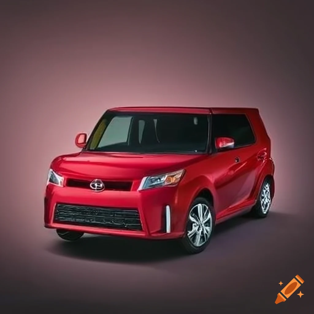 Red 2013-2015 scion xb billboard on Craiyon