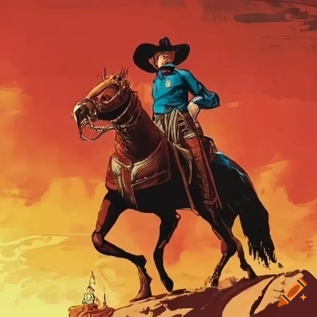 Adventurous Tex Willer character exploring cultures and landmarks on ...