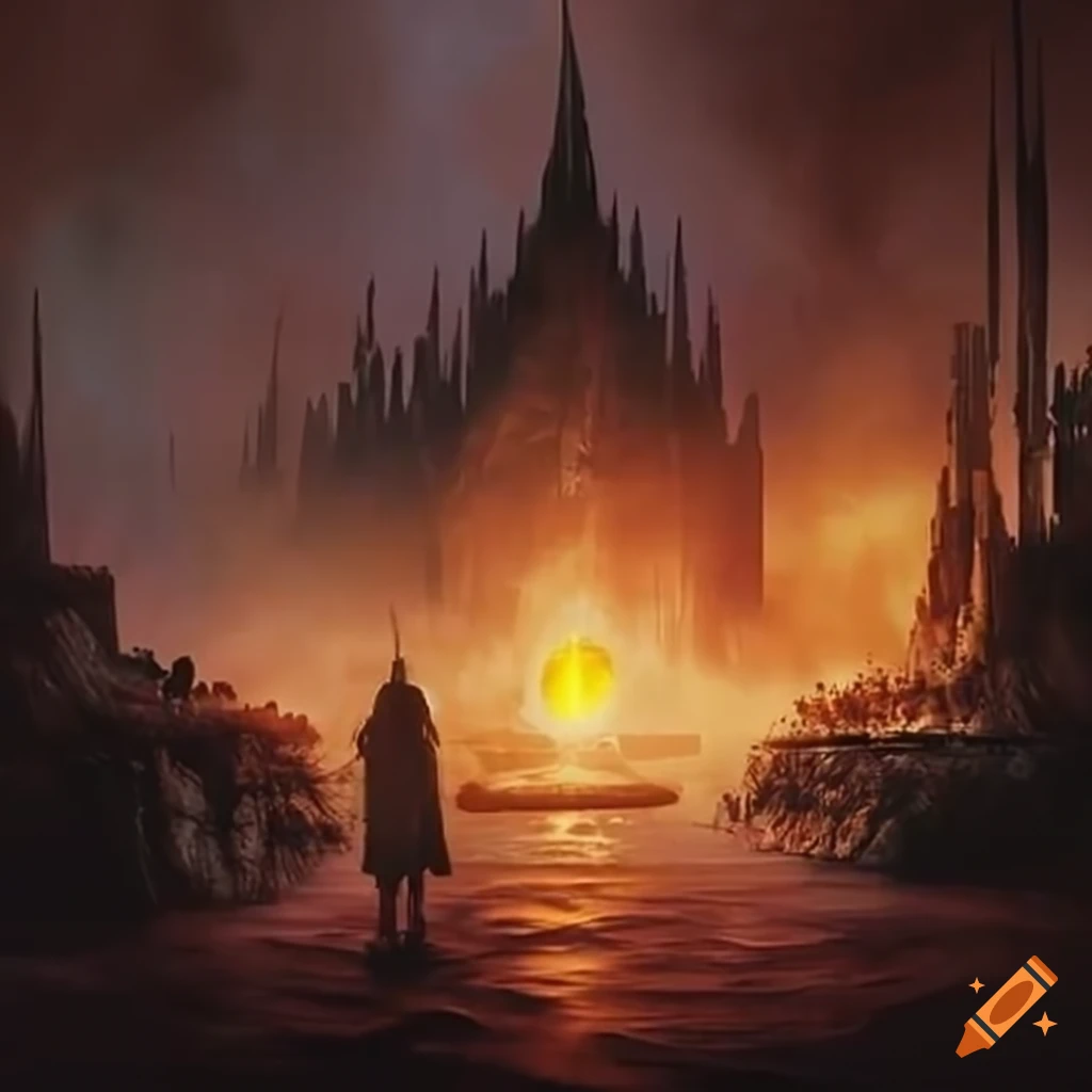 Apocalyptic landscape depicting the end of days on Craiyon