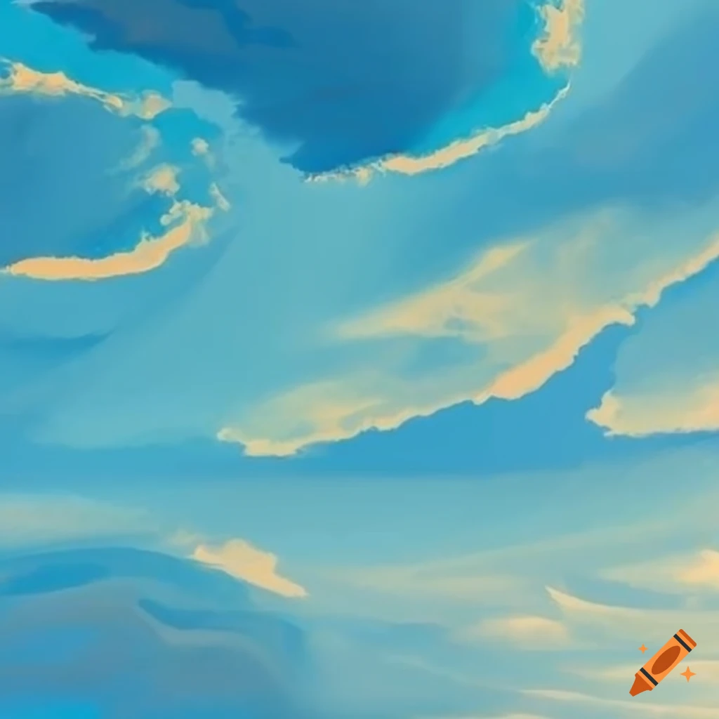 Blue sky background artsy a4 on Craiyon