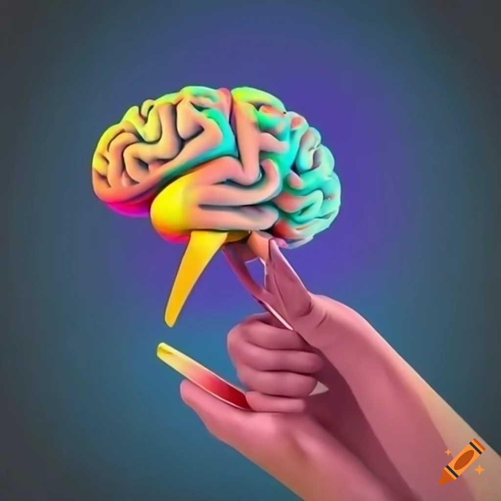 Giant hand using tweezers to pull colorful thoughts from a brain on Craiyon