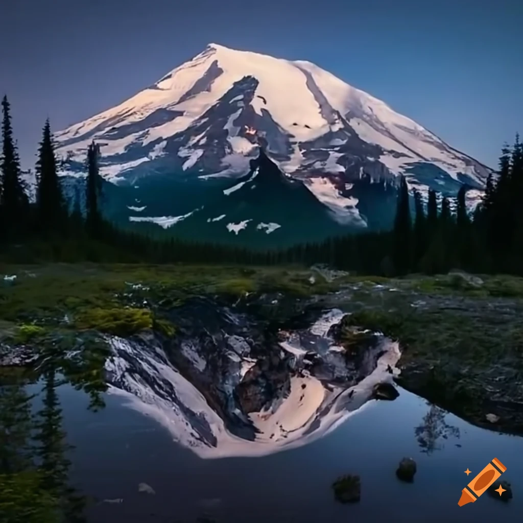 Mount rainier on Craiyon