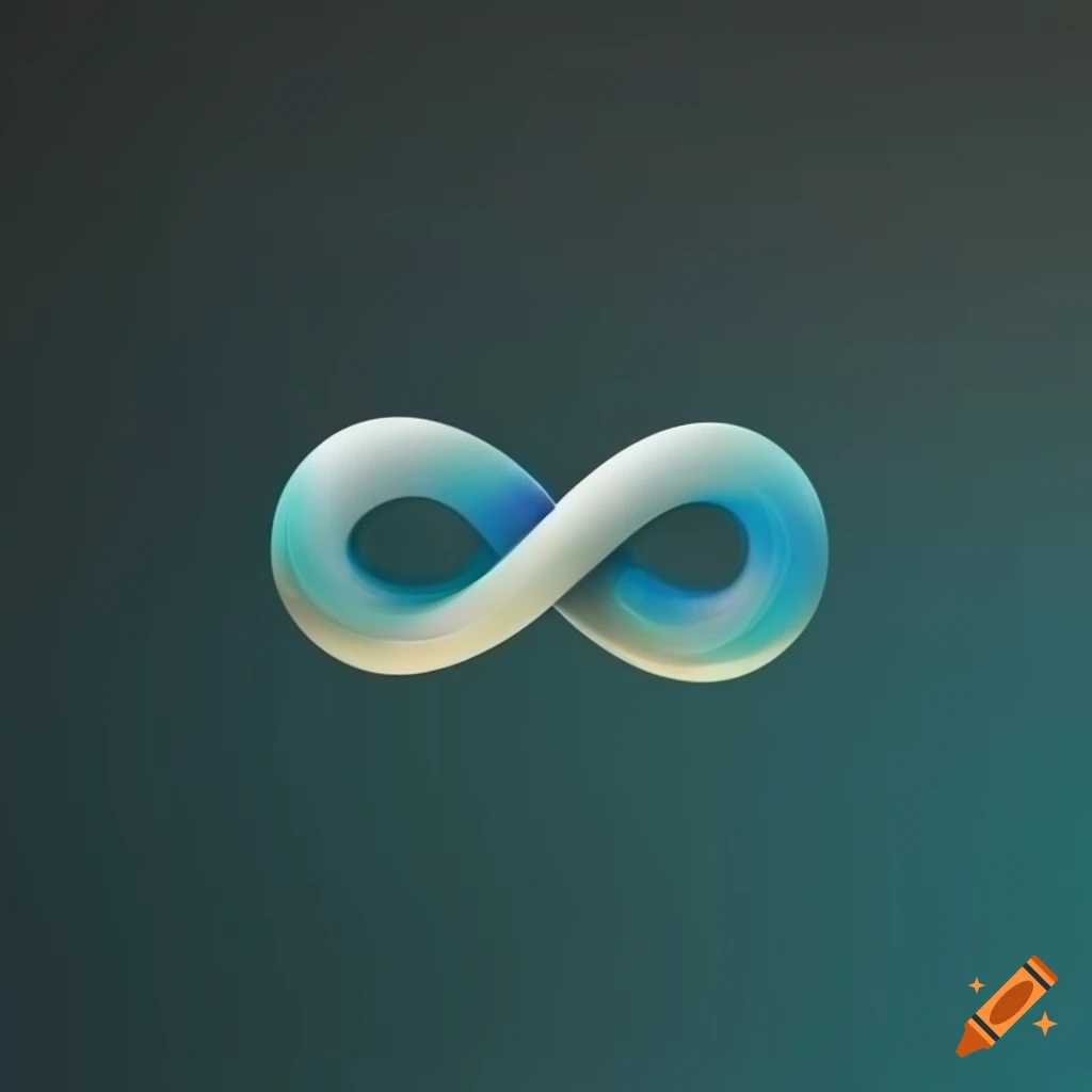 Infinity symbol inspired logo design on Craiyon