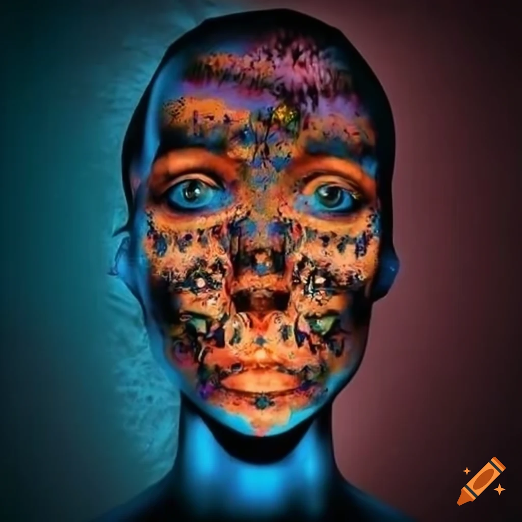 Abstract representation of schizophrenia on Craiyon