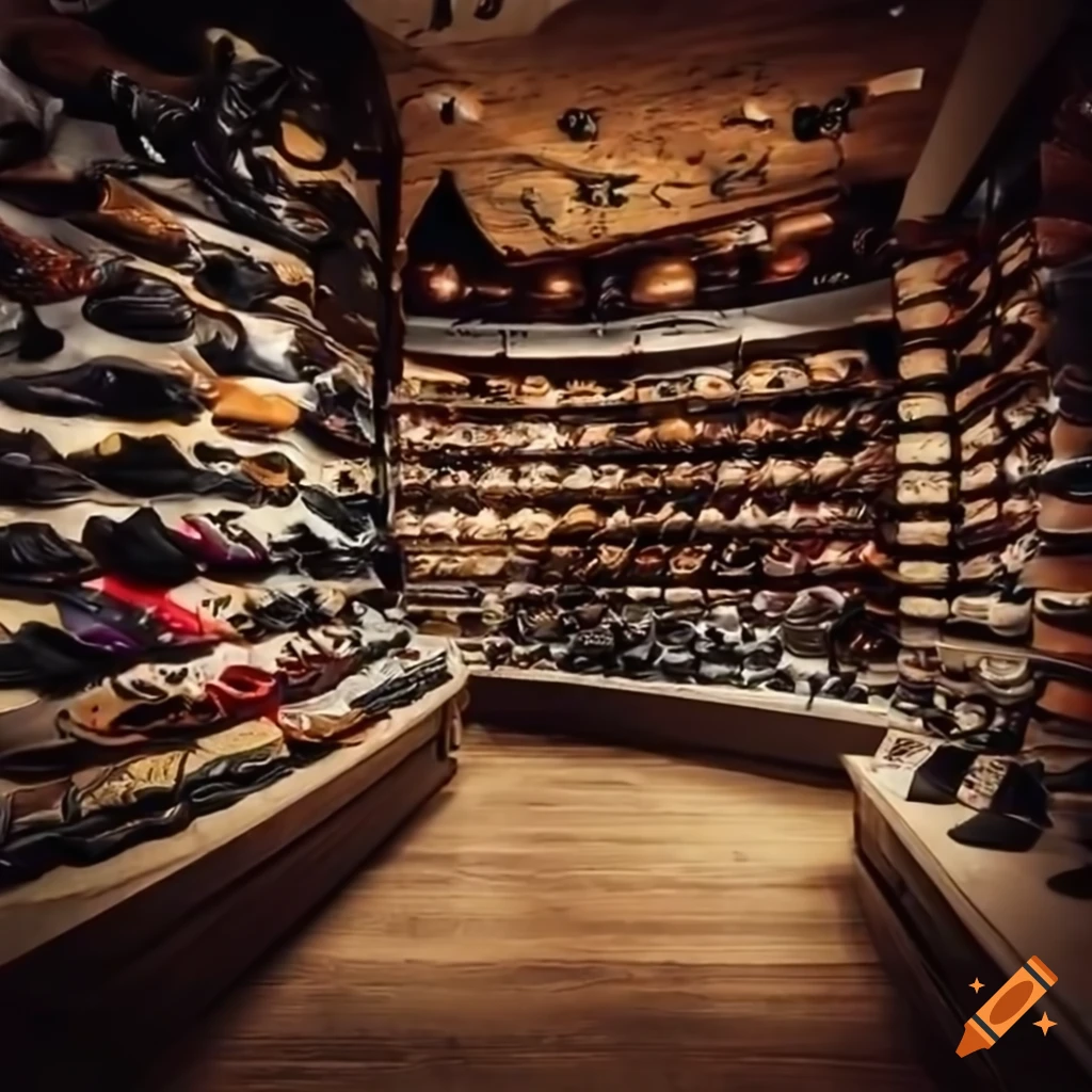 Magical shoe store on Craiyon