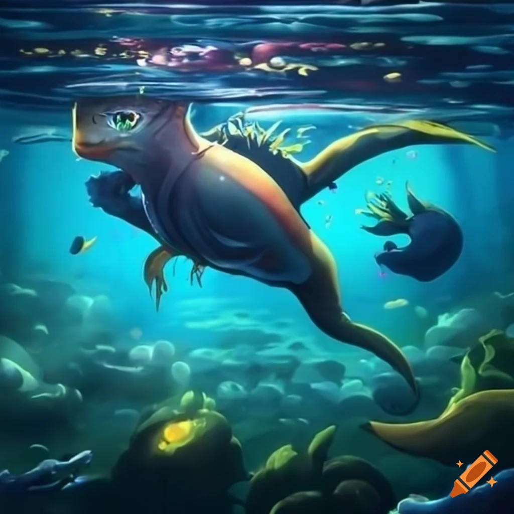 Underwater view on Craiyon