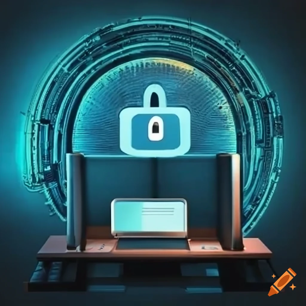 Workstation with enhanced security measures on Craiyon