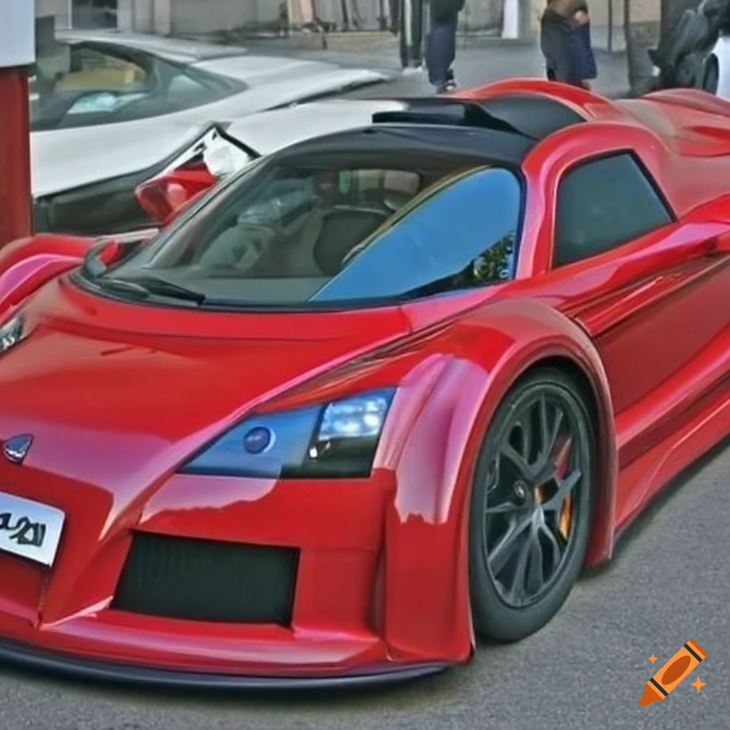 Gumpert apollo car on a street on Craiyon