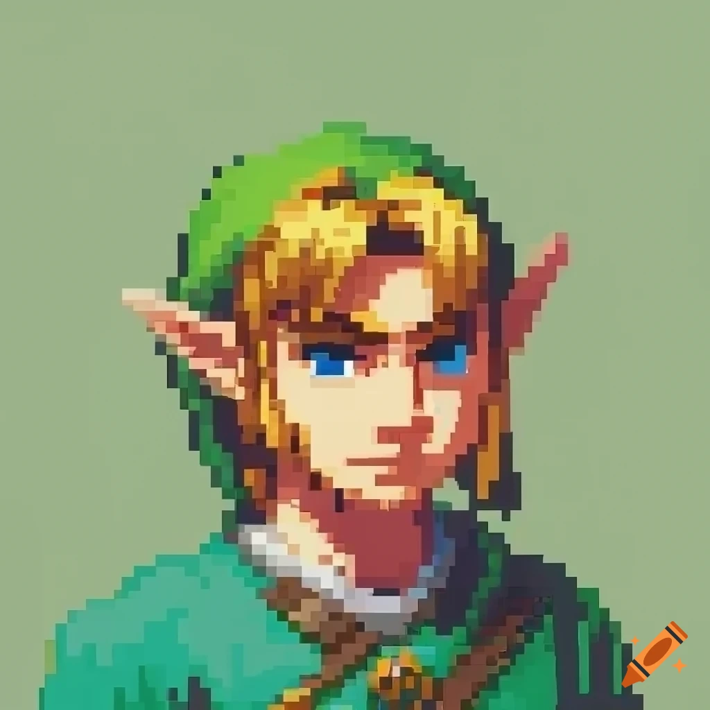 Pixel Art Of Link In Character Select Screen On Craiyon