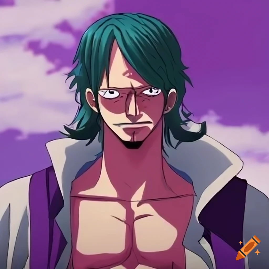 One piece style male character as an old sage on Craiyon