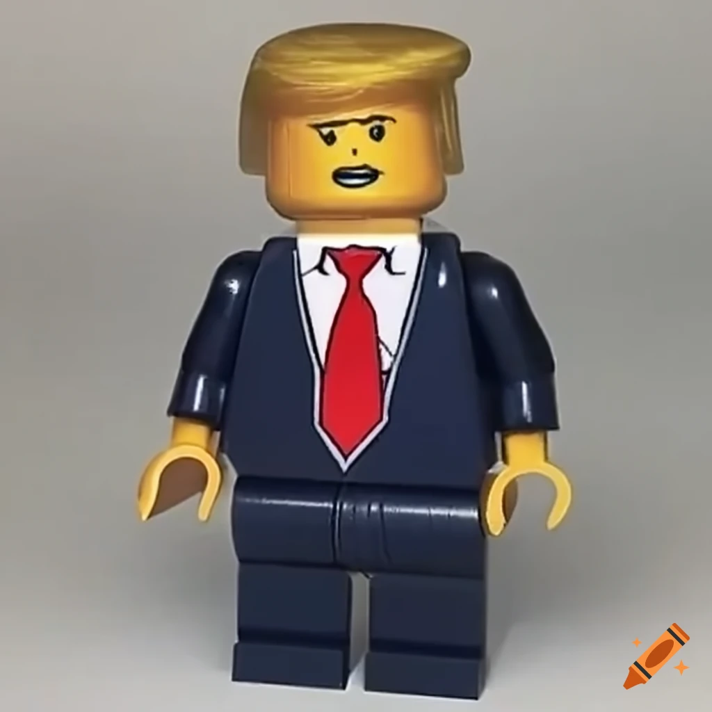 Lego figure representing trump on Craiyon
