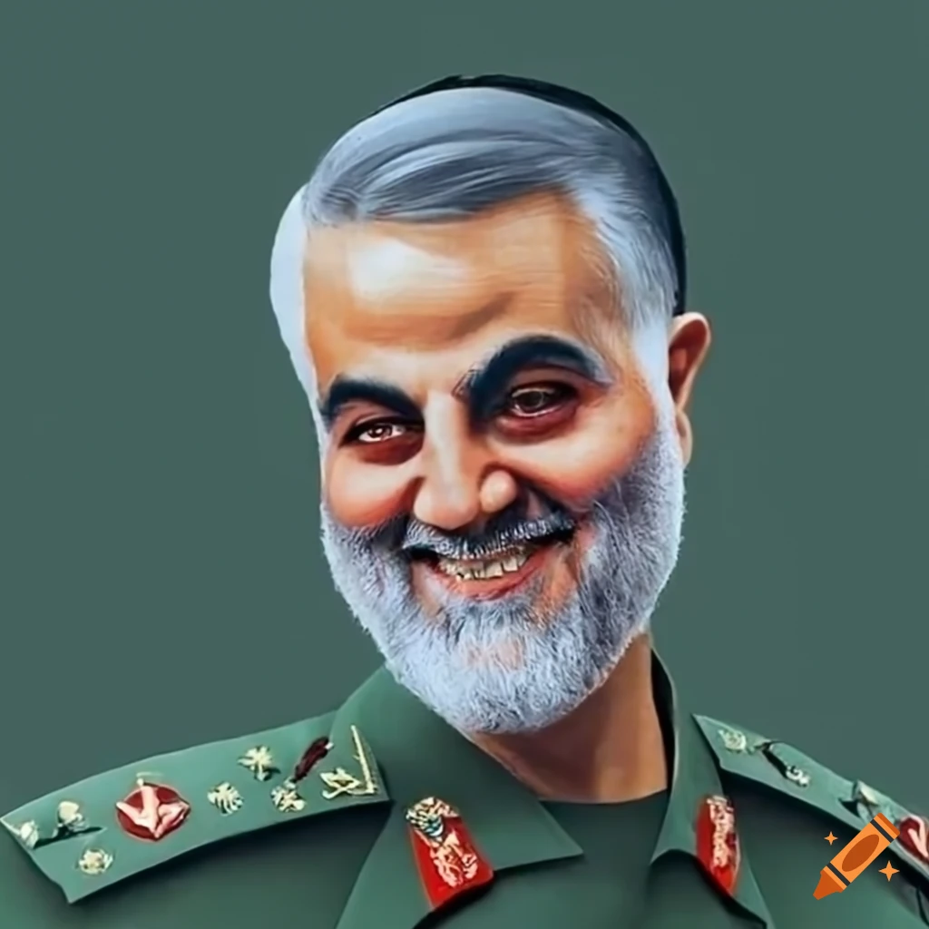 Portrait of general qassem soleimani on Craiyon