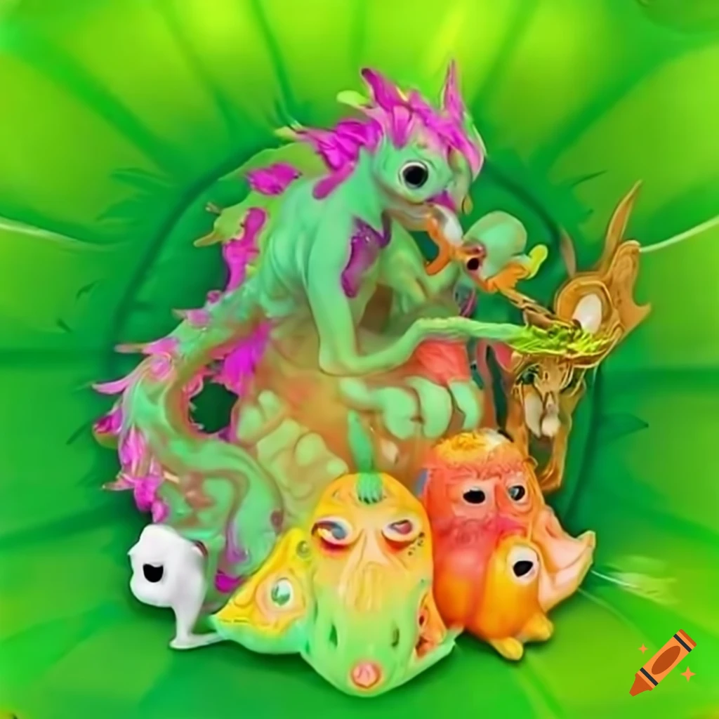 Exploring the forest with mythical creatures and a playful mutant omega ...