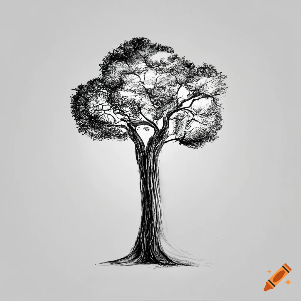 Simple tree on Craiyon