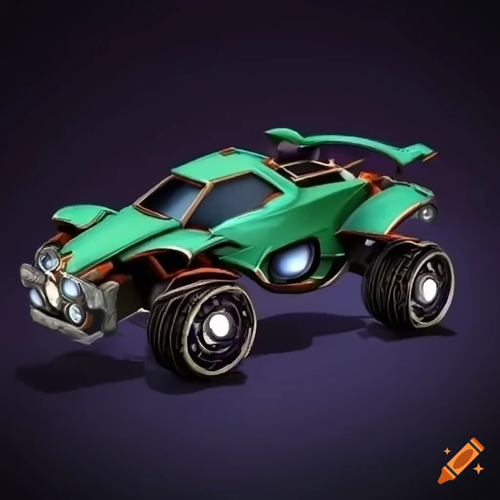 Angry octane from rocket league styled by vincent on Craiyon