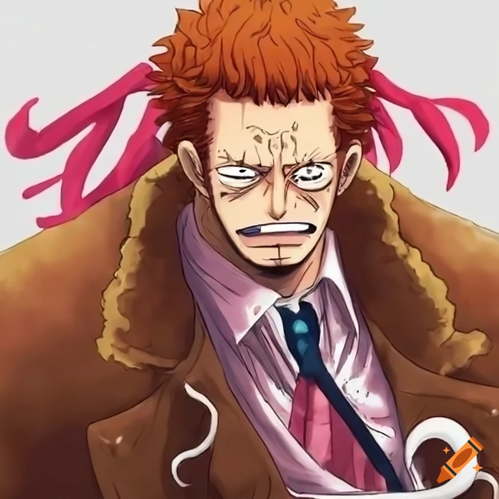 Government agent with ginger hair and mustache in one piece anime style ...