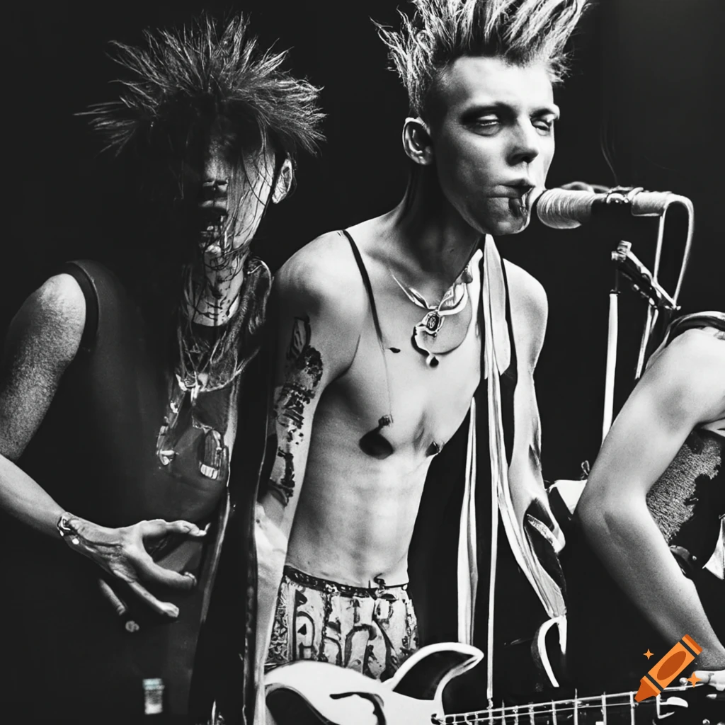Punk music visual representation on Craiyon