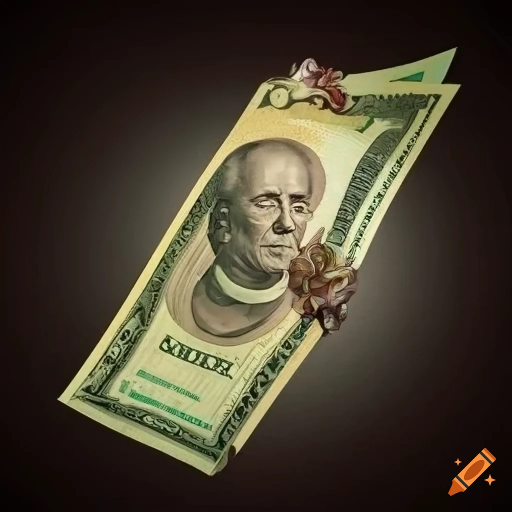 Art design of banknote on Craiyon