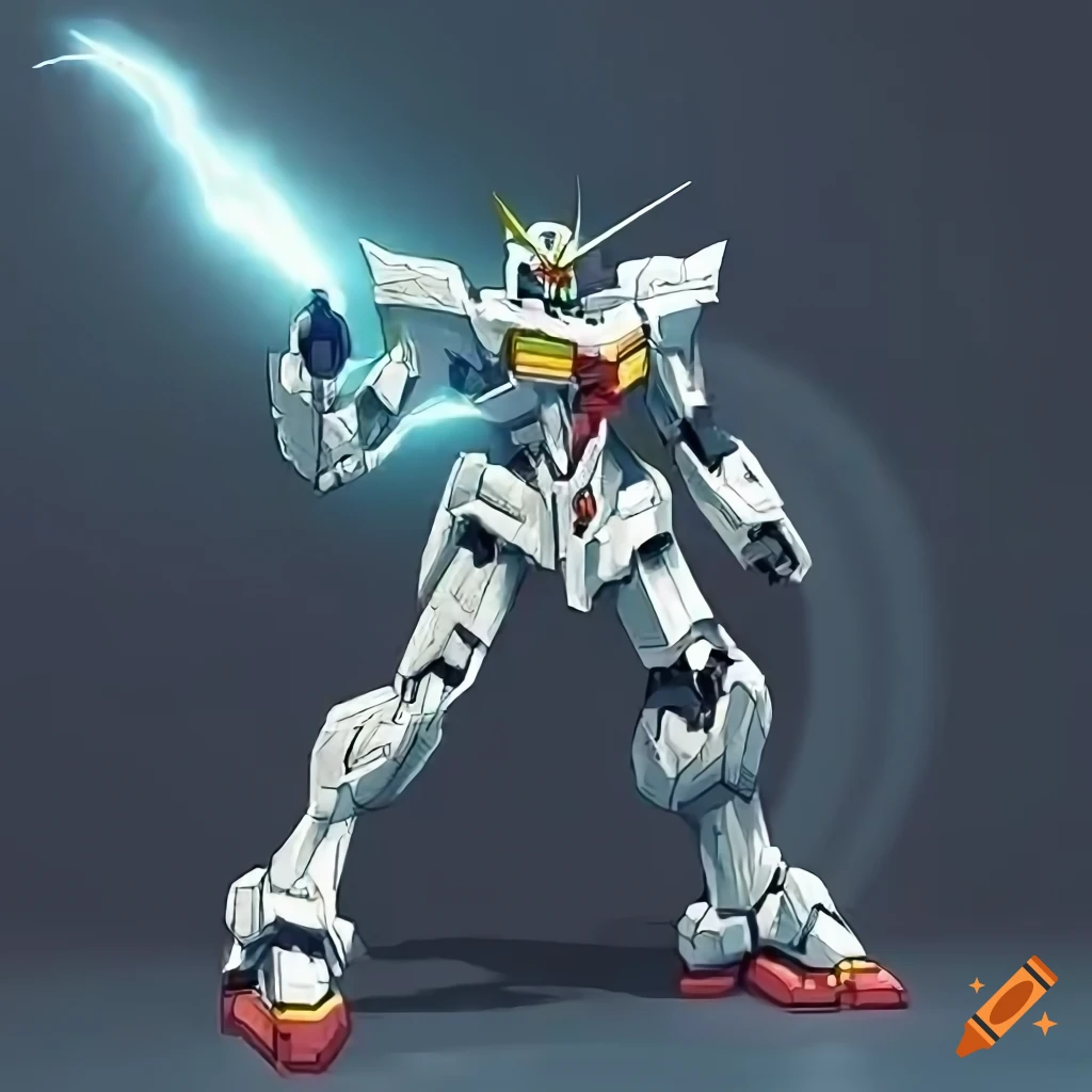 Zeus-themed gundam and pacific rim yaeger design with particle beam ...