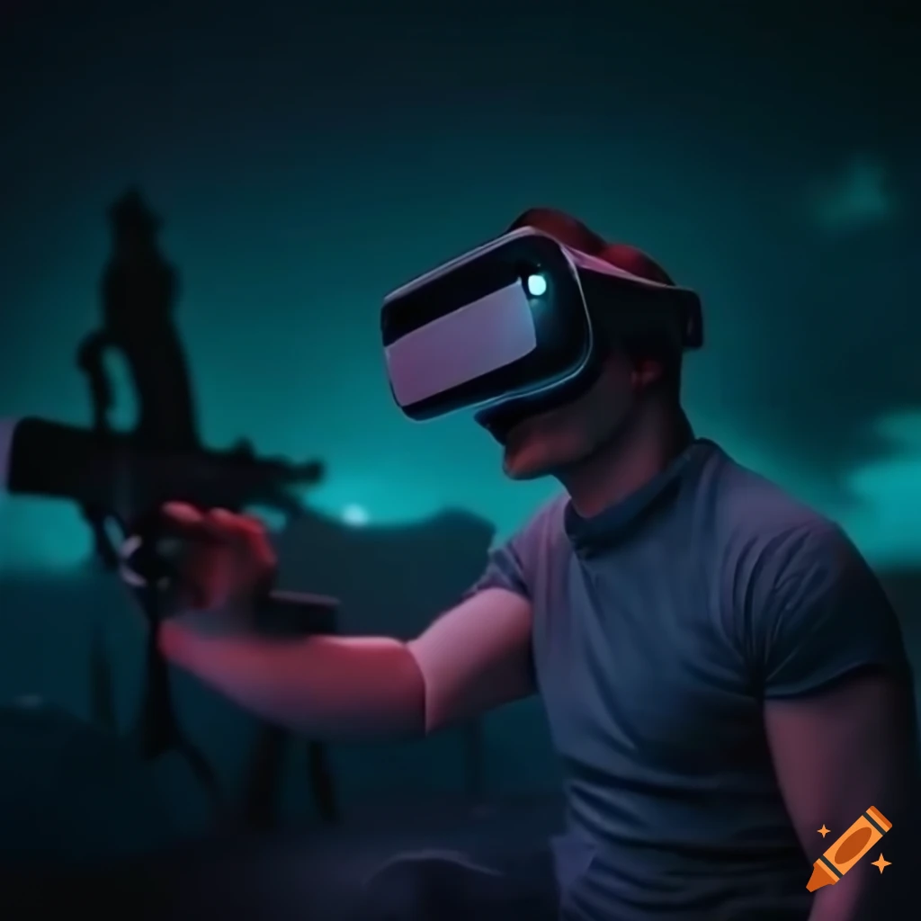 Vr cinematic shot on Craiyon