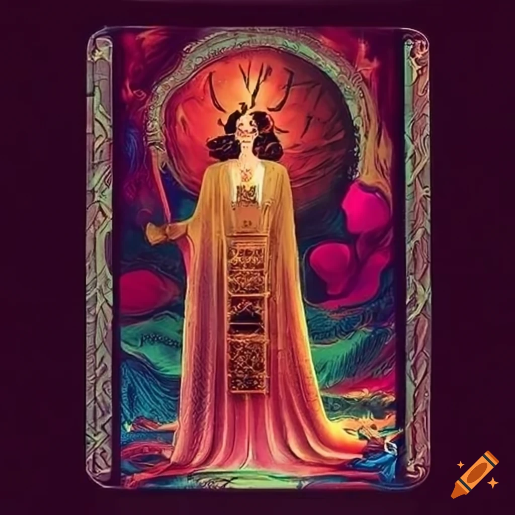 Mala tang tarot card on Craiyon