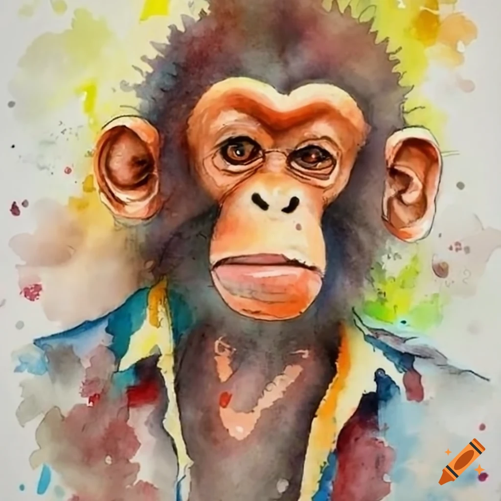 Monkey man on Craiyon