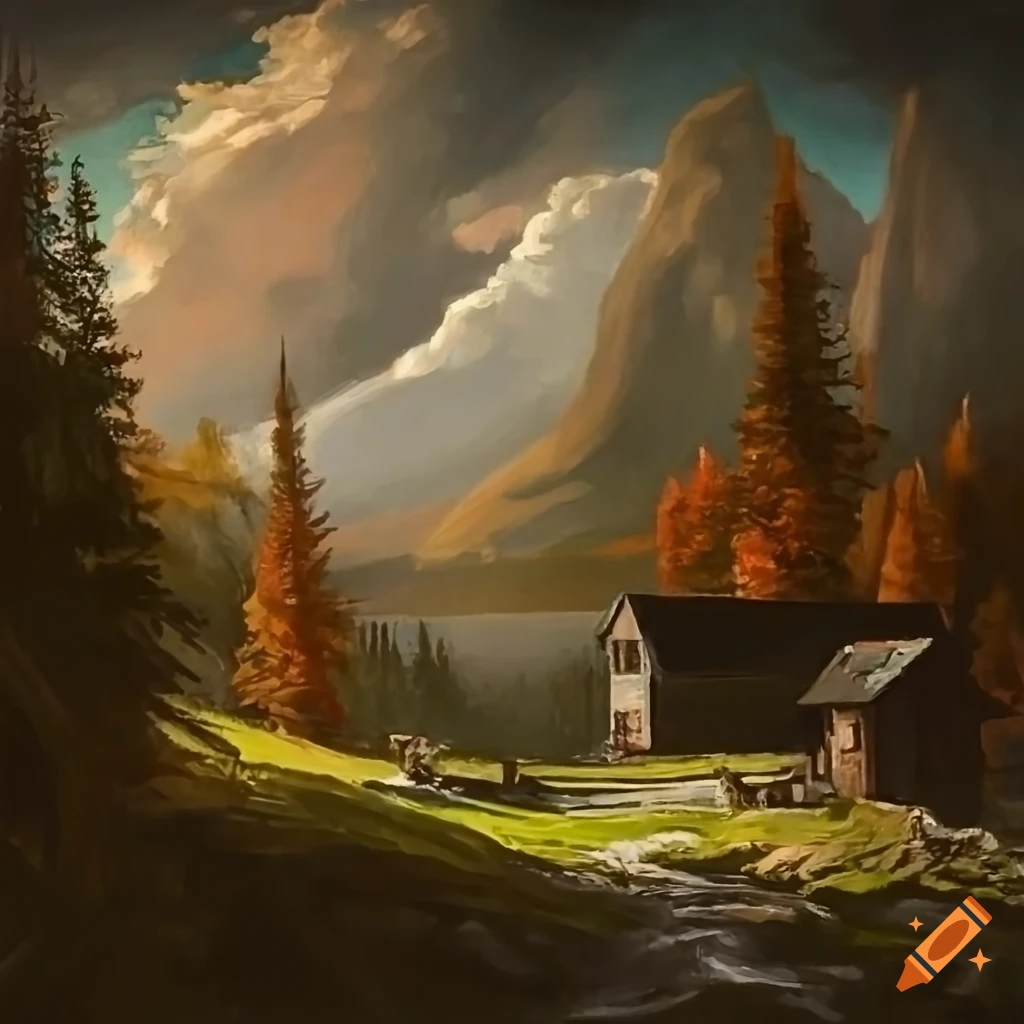 Stalheim painting on Craiyon