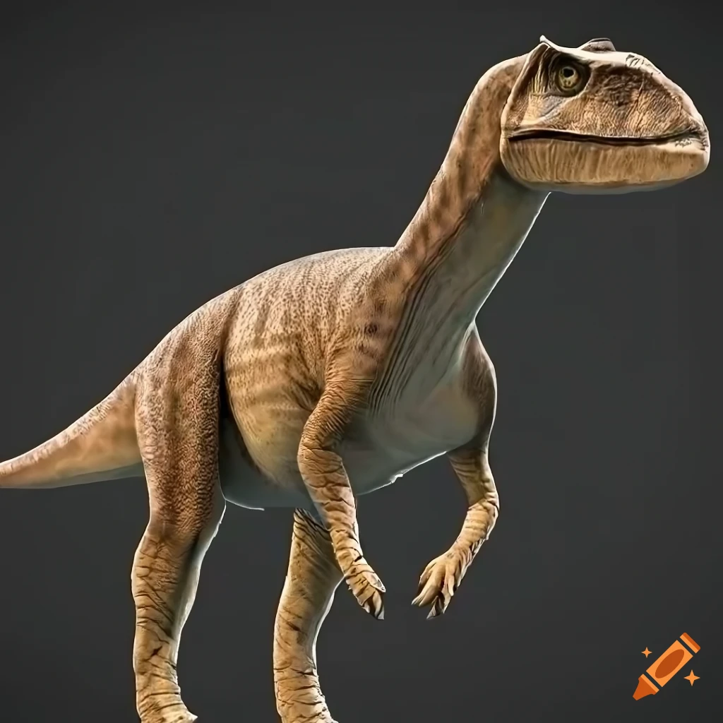 Accurate pachycephalosaurus dinosaur with monitor lizard color pattern ...