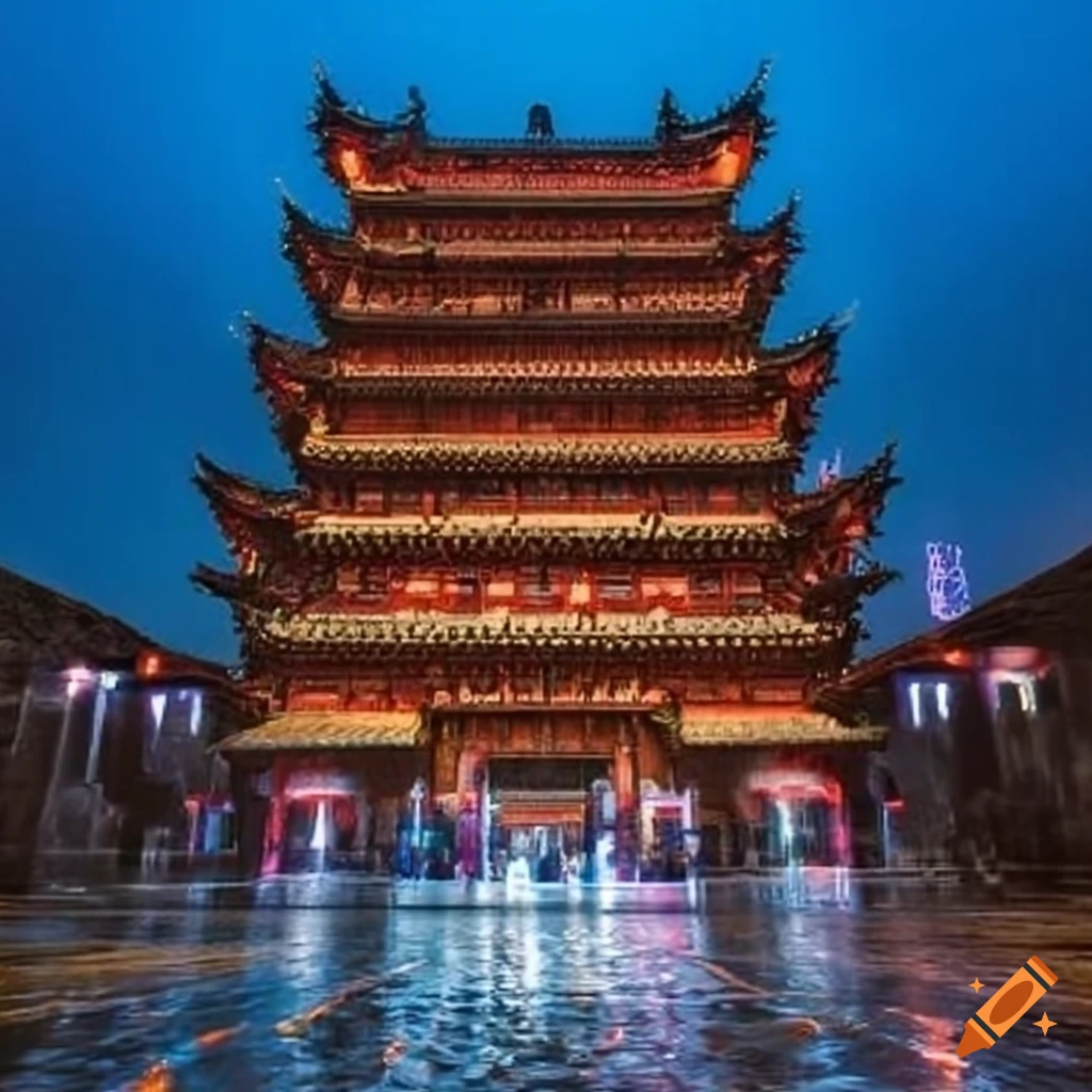 Hubei, china on Craiyon