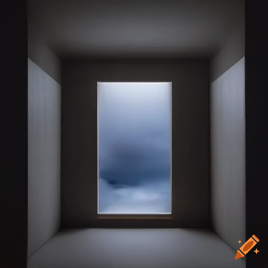 Liminal space with floating door on ceiling on Craiyon