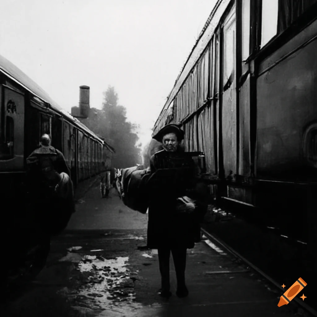 Historical image of the last soviet goods train departing to nazi ...