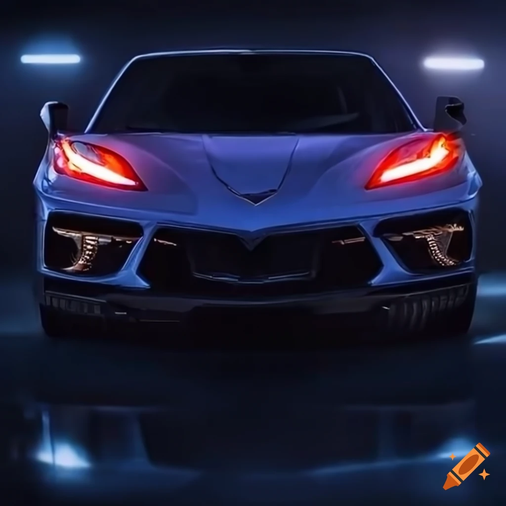 C8 Corvette wallpaper - day and night versions on Craiyon