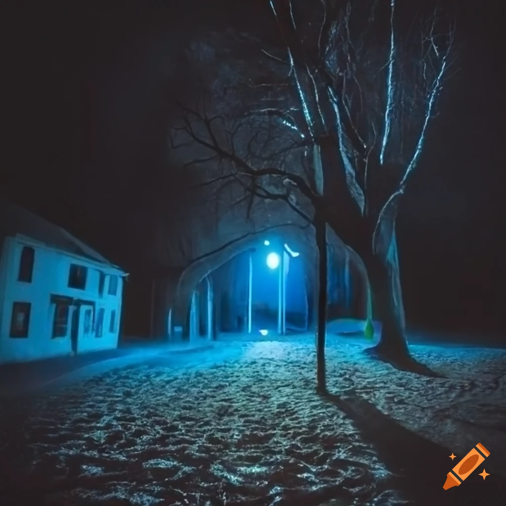 Liminal playground at 7:23 at night on Craiyon