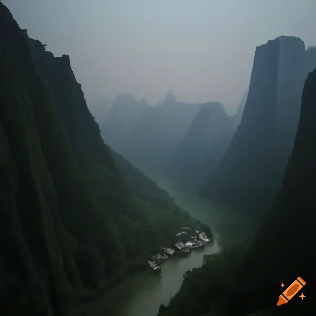 Scenic view of henan, china on Craiyon