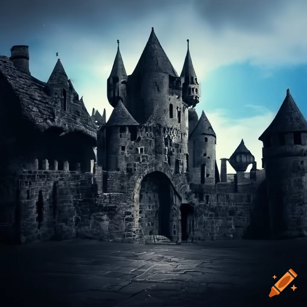 Medieval stone castle on Craiyon